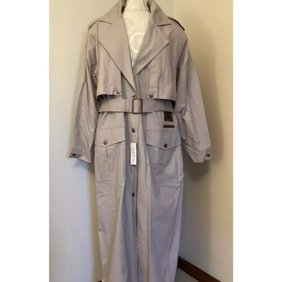 Together | Jackets & Coats | Nwt Vintage Together Beige Leather Trim ...